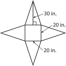 Rectangular Pyramid Net Surface Area